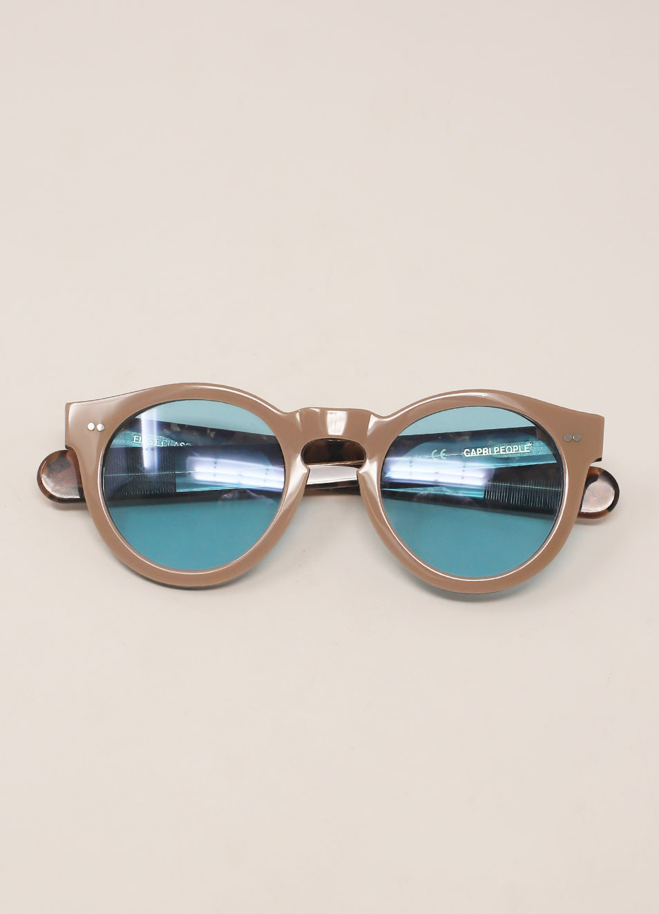 Powder-colored sunglasses with tortoiseshell interior - Capri People ...