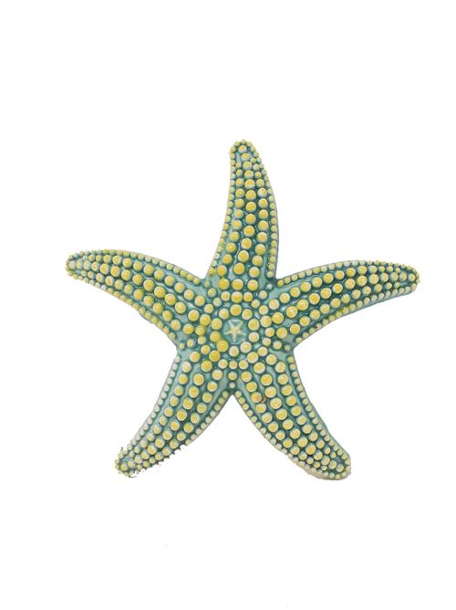 starfish-shaped tile - L'Oasi ceramiche - Manecapri
